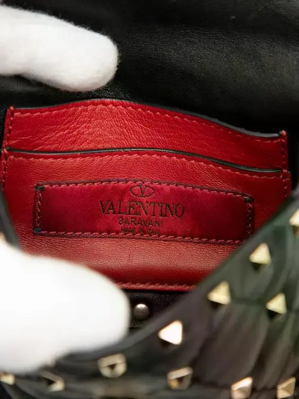 Valentino Garavani 2000-2017 Micro Nappa Rockstud Spike Satchel