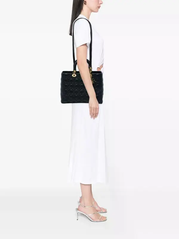 Dior 2012 Large Lambskin Cannage Lady Satchel