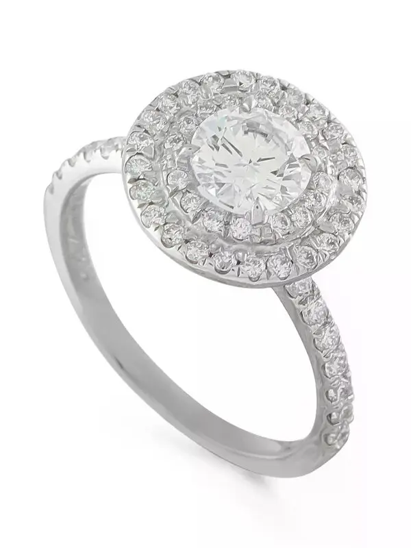 LB EXCLUSIVE Double-halo Diamond Ring - Silver