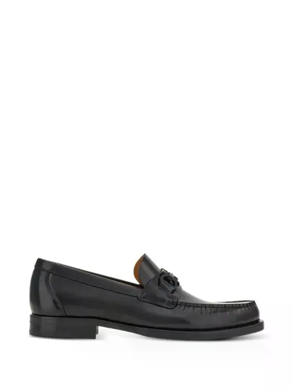 FERRAGAMO Gancini Leather Loafers