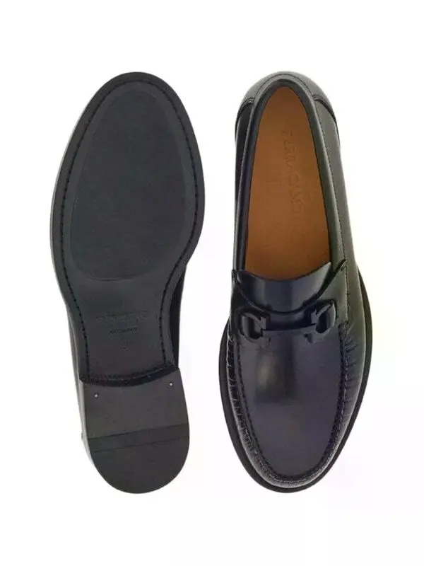 FERRAGAMO Gancini Leather Loafers