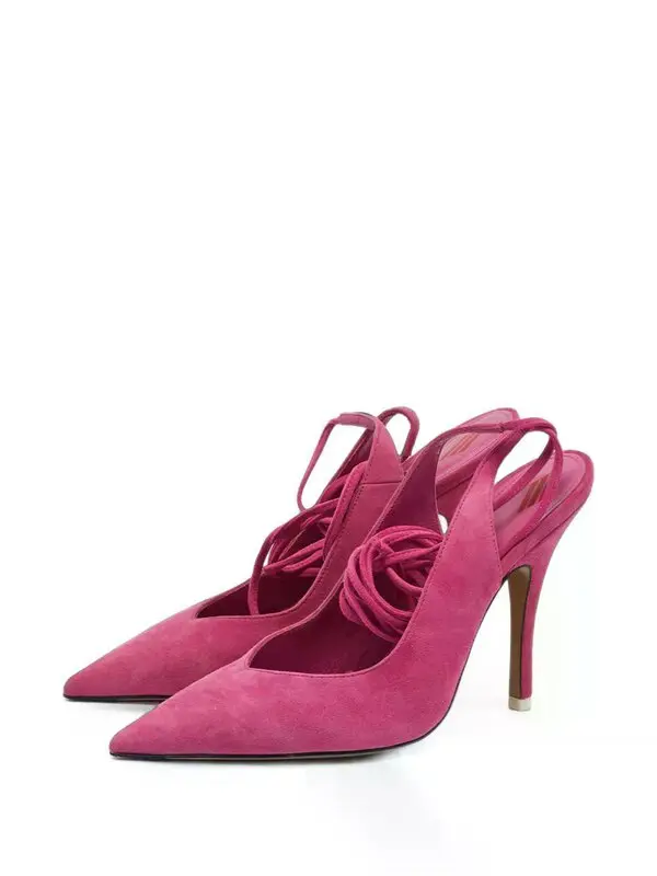 Attico Venus Ankle-tie Heeled Pumps - Pink
