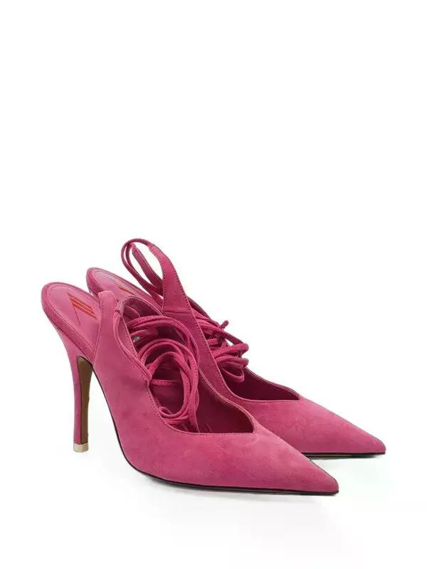Attico Venus Ankle-tie Heeled Pumps