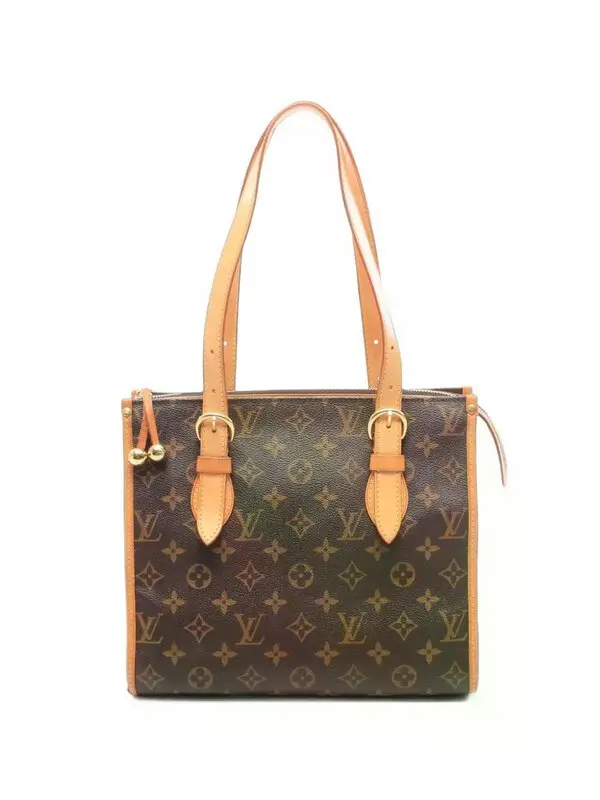 LOUIS VUITTON 2008 Popincourt Monogram Tote Bag - Brown