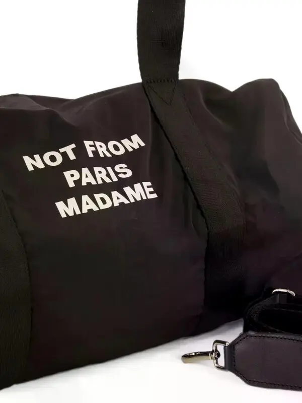 Drole De Monsieur Slogan-print Holdall
