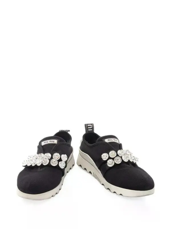 Miu Miu 2000s Bijou Slip-on Sneakers