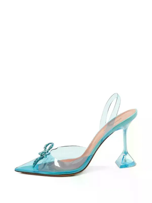 Amina Muaddi Rosie Embellished Slingback Pumps