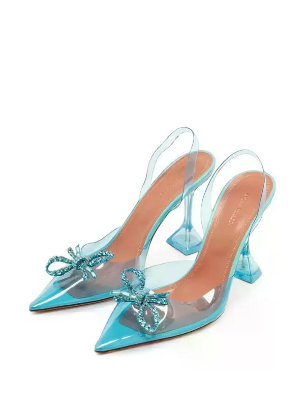 Amina Muaddi Rosie Embellished Slingback Pumps