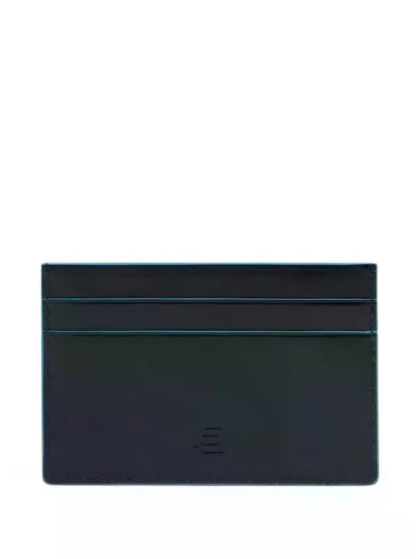 PIQUADRO Logo-engraved Leather Cardholder