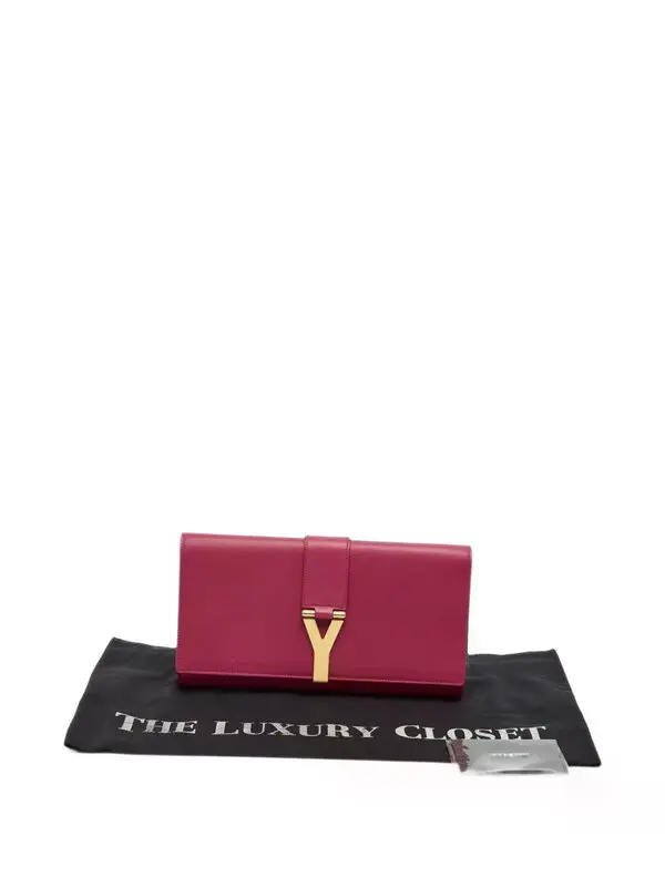 Saint Laurent Ligne Y Logo-plaque Clutch Bag