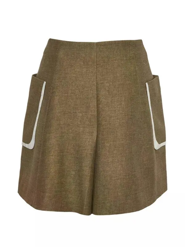 Fendi Button-front Mini Skirt