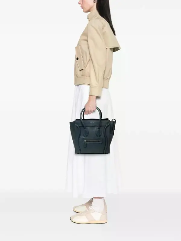 Celine 2012 Micro Drummed Calfskin Luggage Tote Bag