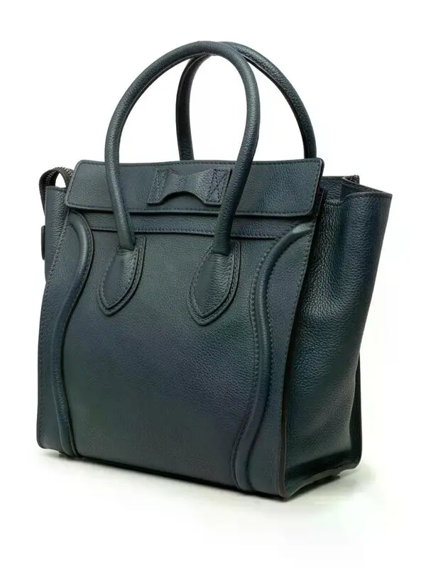 Celine 2012 Micro Drummed Calfskin Luggage Tote Bag