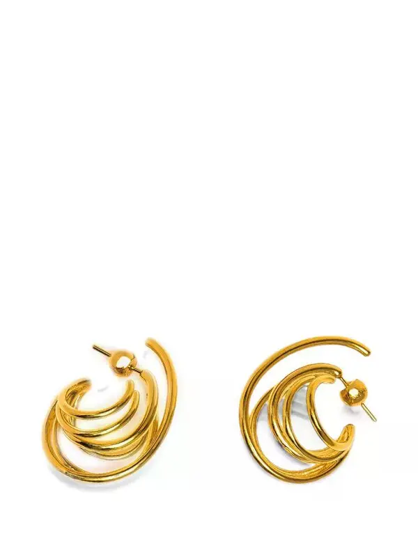 PANCONESI Orbit Post-back-fastening Earrings - Gold