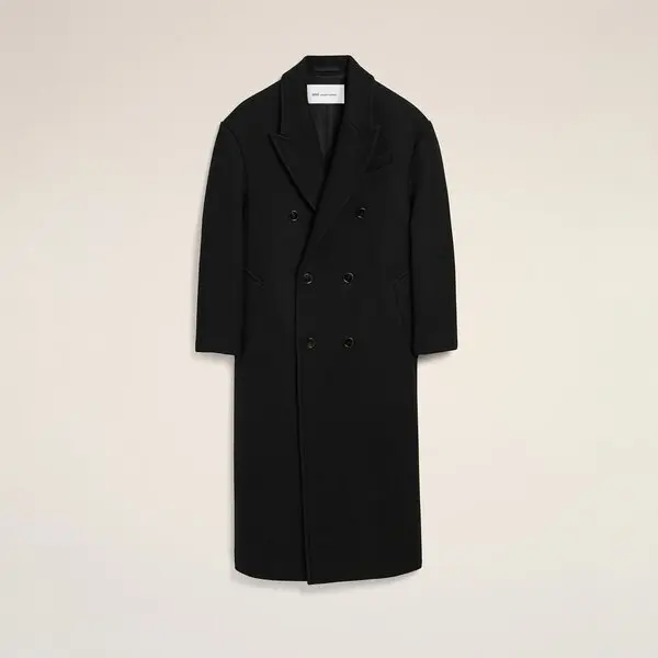 AMI Paris Long Double Breasted Wool Coat