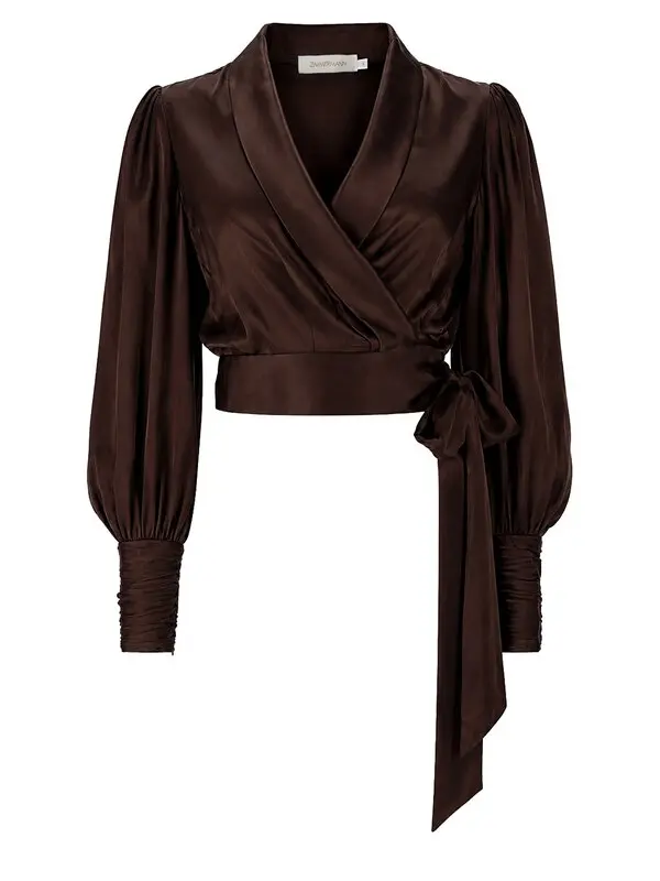 Zimmermann Blusa "wrap" In Seta