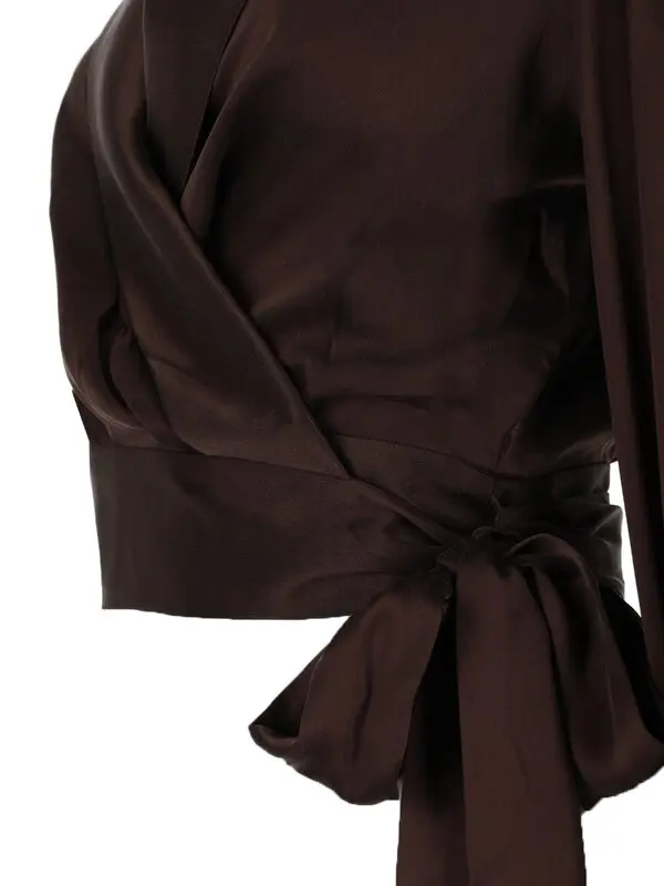 Zimmermann Blusa "wrap" In Seta