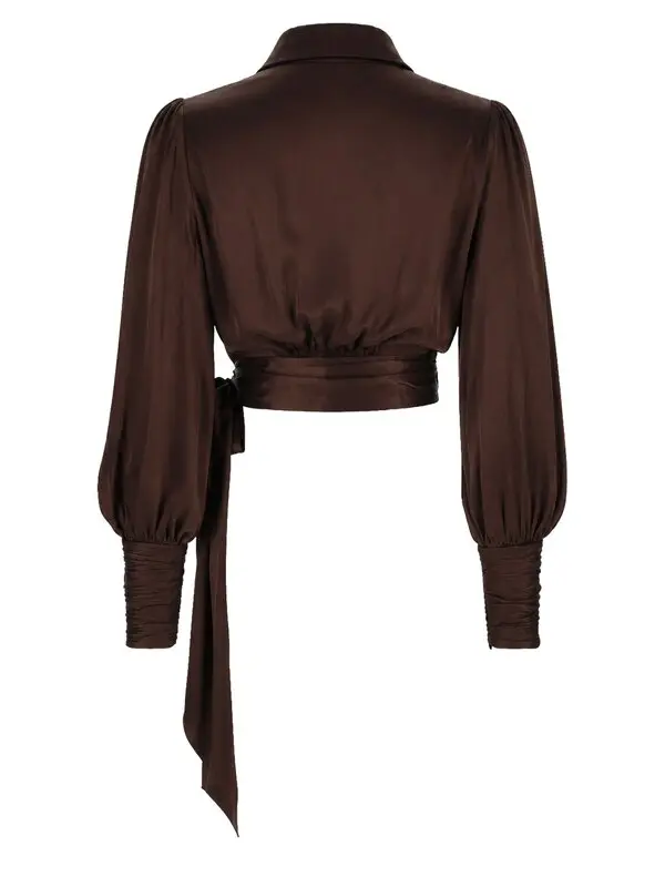 Zimmermann Blusa "wrap" In Seta