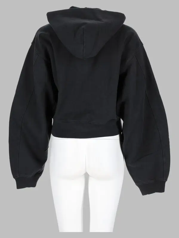 Alexander Wang Felpa Con Cappuccio E Zip Con Logo