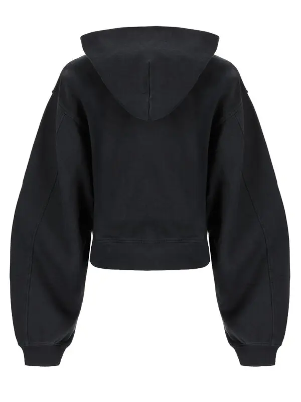 Alexander Wang Felpa Con Cappuccio E Zip Con Logo