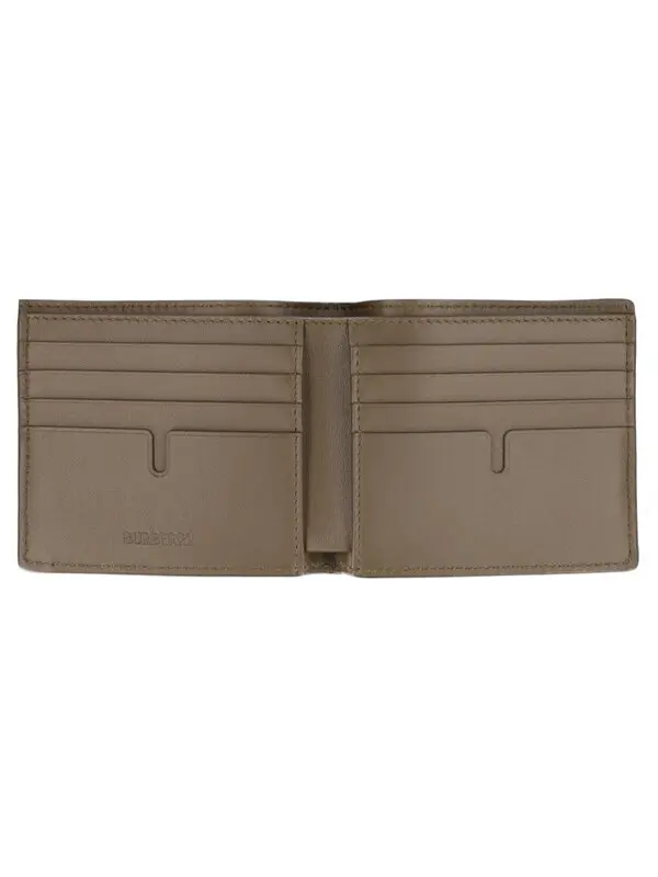 Burberry Portafoglio Bifold Con Stampa Check