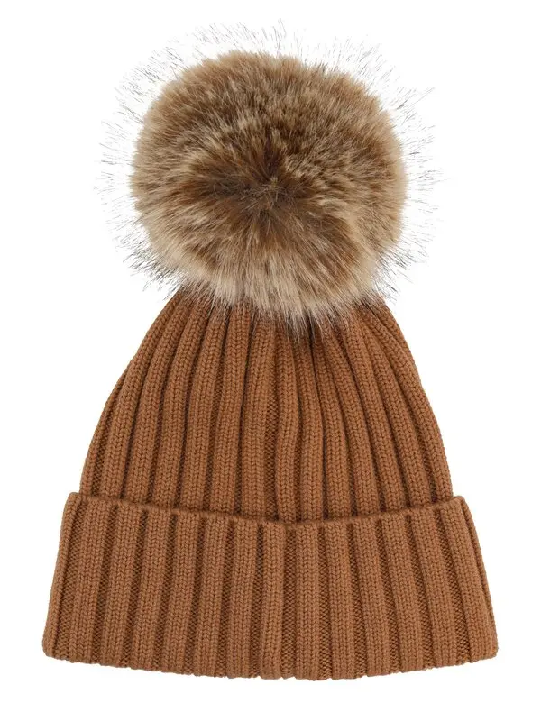 Moncler Berretto In Lana Con Pon Pon