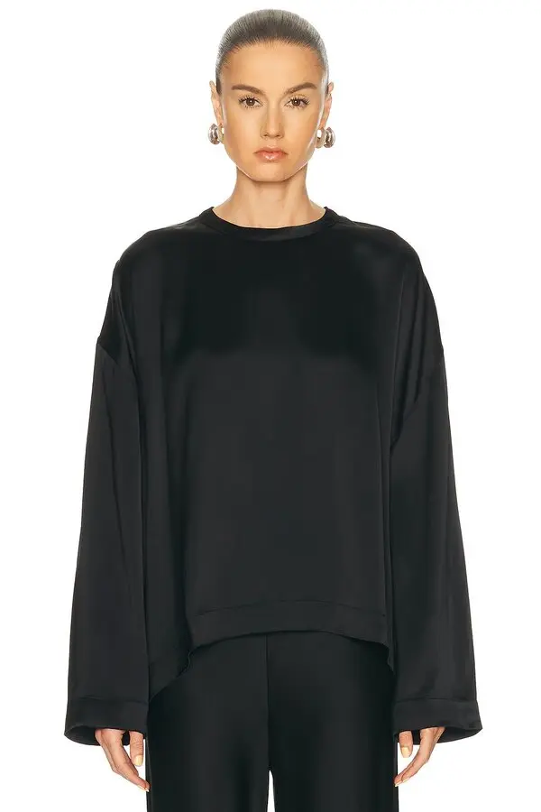 TOTEME Boxy Satin Top