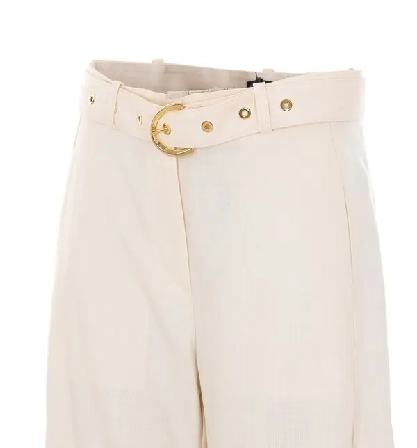 Pinko Belted Wide-leg Pants
