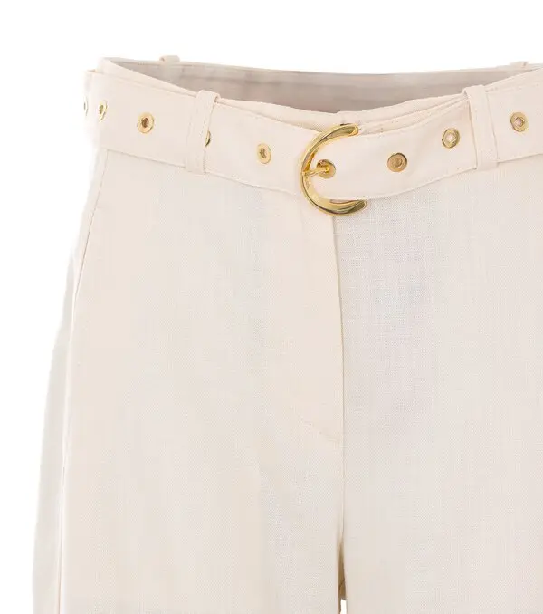 Pinko Belted Wide-leg Pants