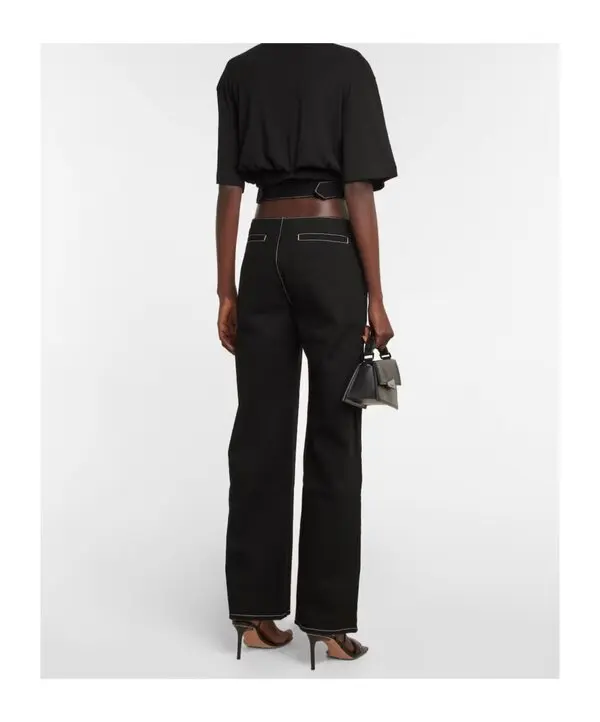 DION LEE Wide-leg Cutout Jeans