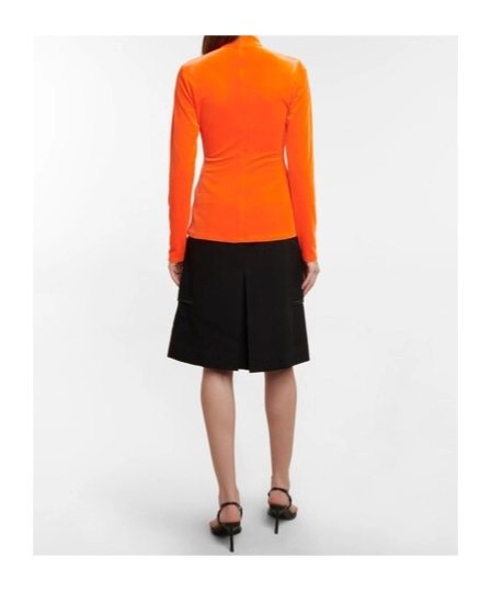 Victoria Beckham Velvet Turtleneck Top