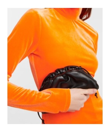 Victoria Beckham Velvet Turtleneck Top