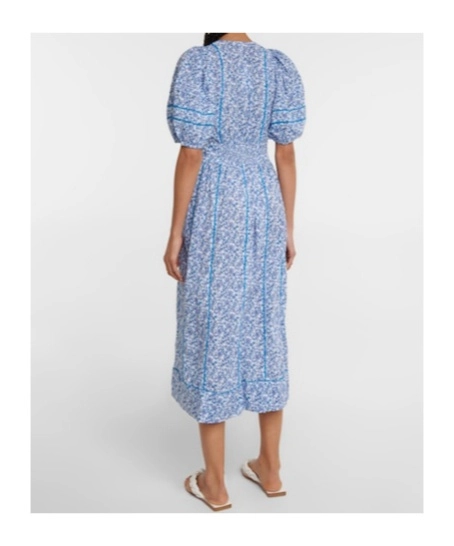 Poupette St Barth Reine Floral Midi Dress