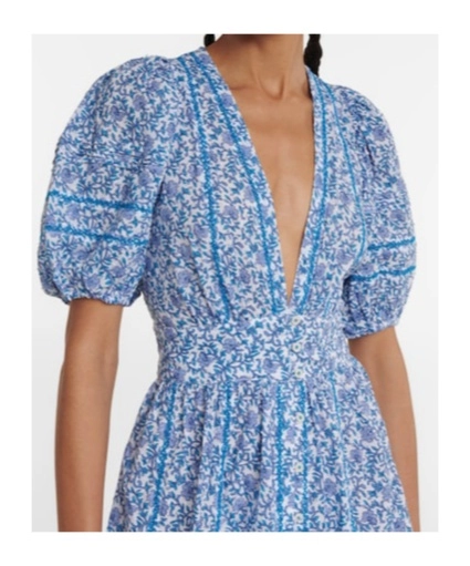 Poupette St Barth Reine Floral Midi Dress