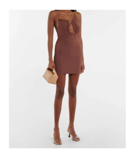 NENSI DOJAKA Cutout Ruched Minidress