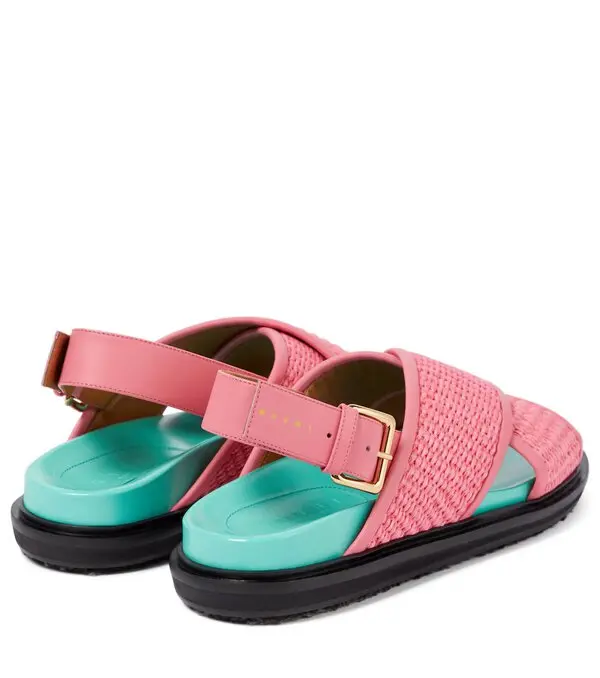 Marni Fussbett Raffia Sandals
