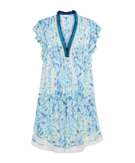 Poupette St Barth Sasha Printed Minidress - Blue