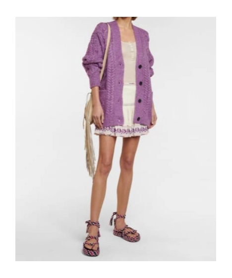Isabel Marant Étoile Tyruss Embroidered Cotton Miniskirt