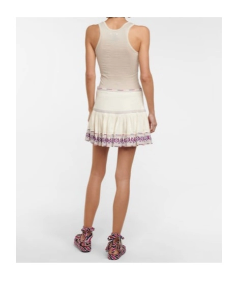 Isabel Marant Étoile Tyruss Embroidered Cotton Miniskirt