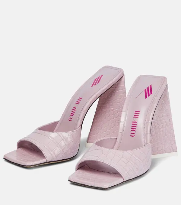 Attico Devon Croc-effect Leather Sandals