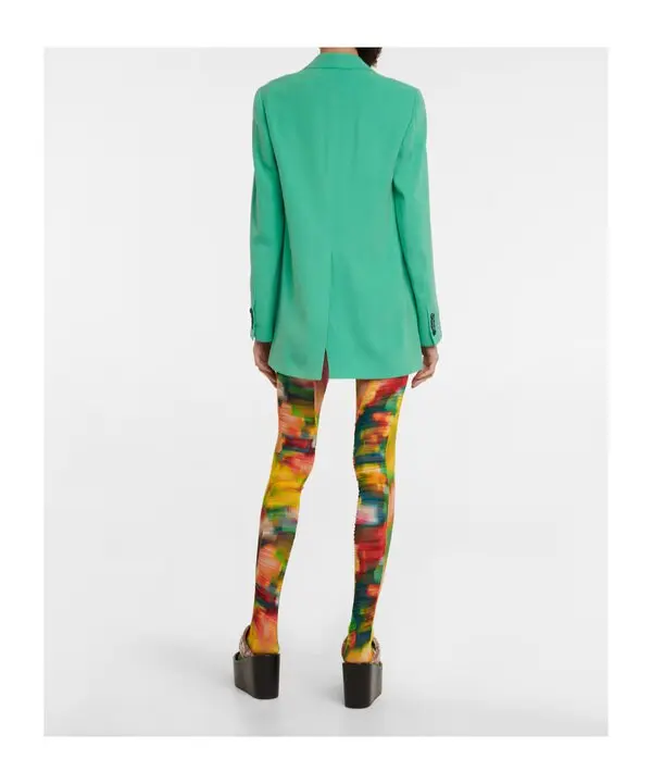 Dries Van Noten Pleated Printed Tights