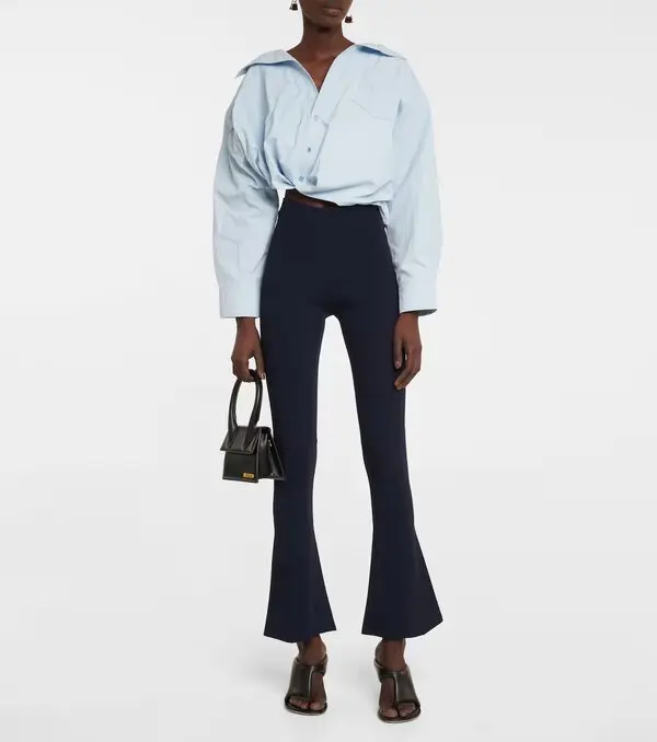 Jacquemus High-waisted Flared Casual Pants
