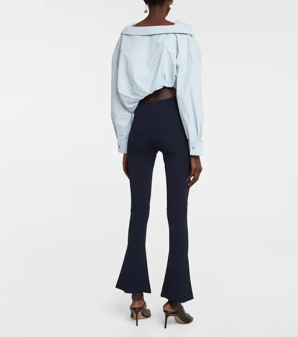 Jacquemus High-waisted Flared Casual Pants