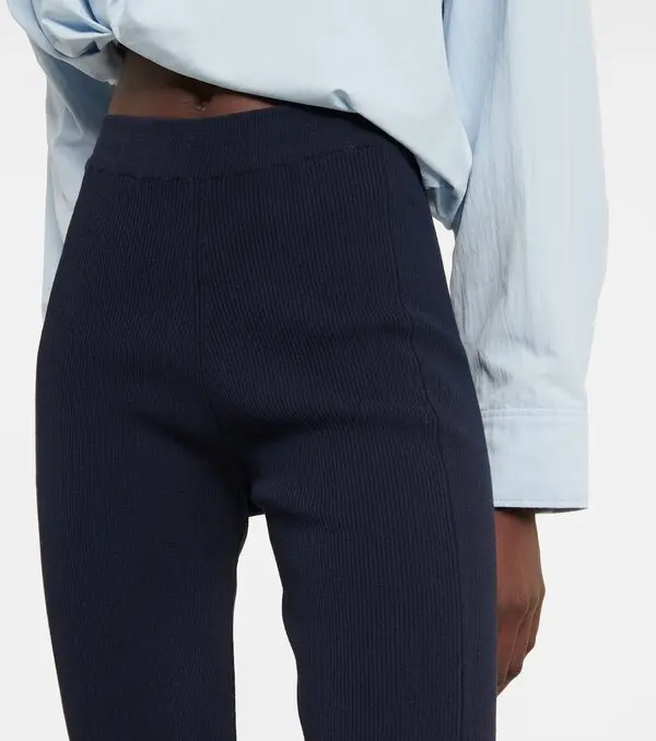 Jacquemus High-waisted Flared Casual Pants