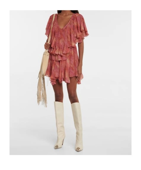 Isabel Marant Étoile Amelie Printed Silk Chiffon Minidress