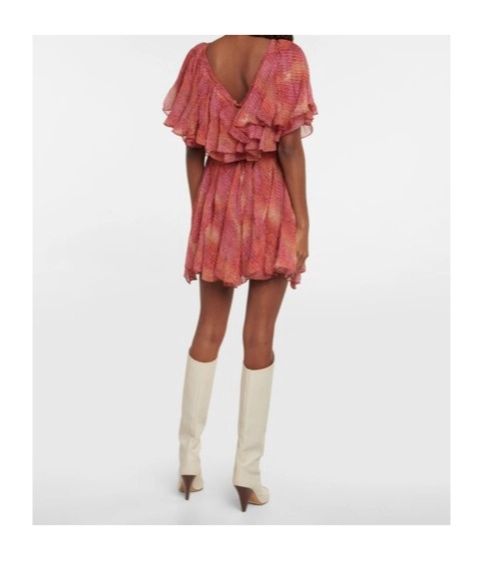 Isabel Marant Étoile Amelie Printed Silk Chiffon Minidress