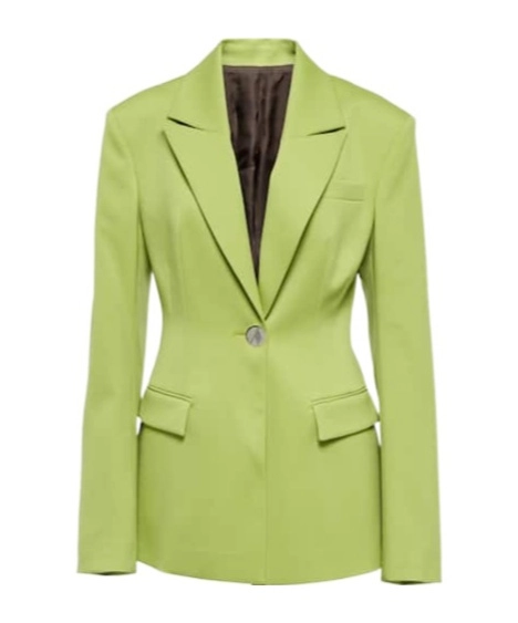 Attico Wool Gabardine Blazer