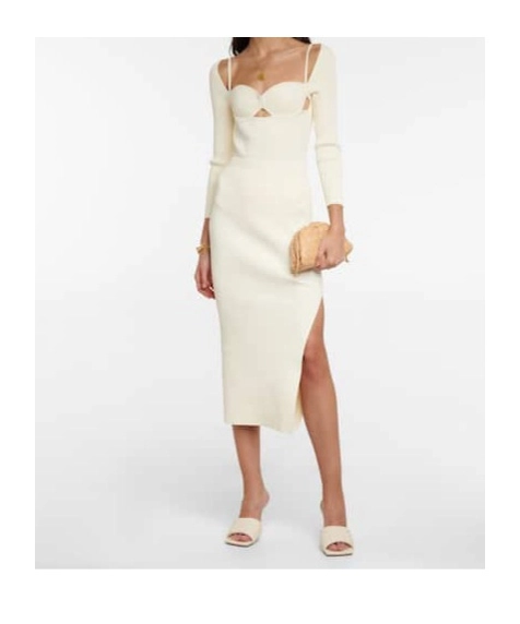 Altuzarra Irvette Ribbed-knit Midi Skirt
