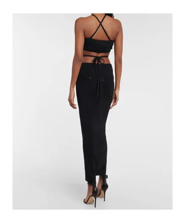 Christopher Esber Openwork Ribbed Knit Dress