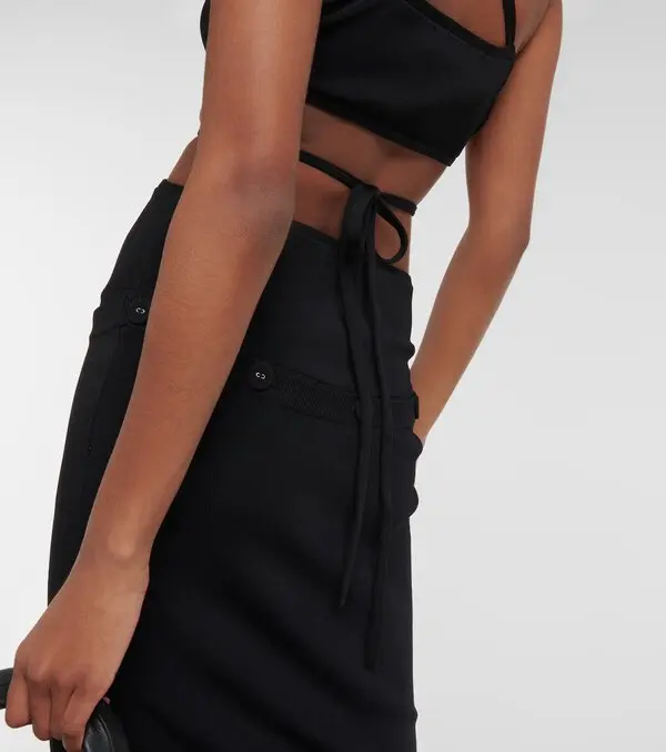 Christopher Esber Openwork Ribbed Knit Dress